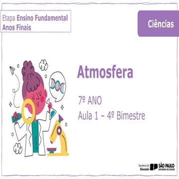 Aula 1 - Demonstrativa sobre a Atmosfera do planeta terra | PPT