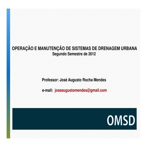 Aula 1 introdução omsd | PDF