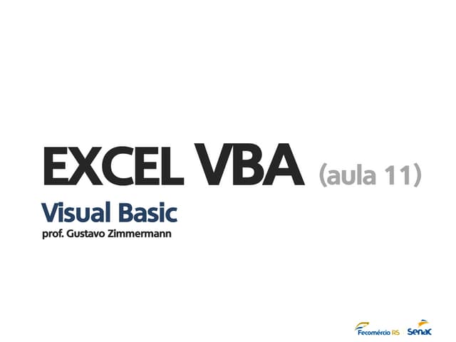 Excel Vba Aula 11 Ppt