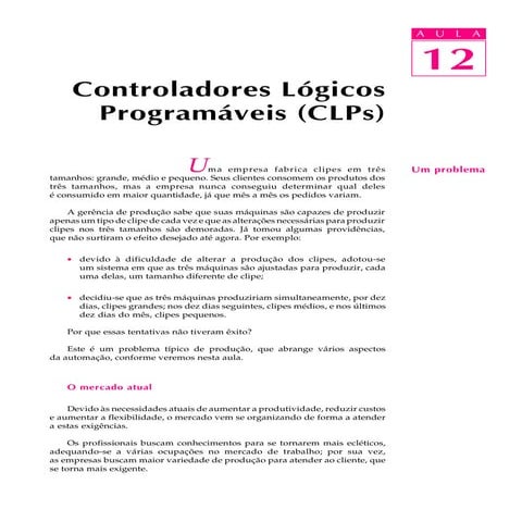 Aula 12 controladores lógicos programáveis (cl ps) | PDF