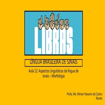 Aspectos linguisticos e gramaticais da libras | PDF