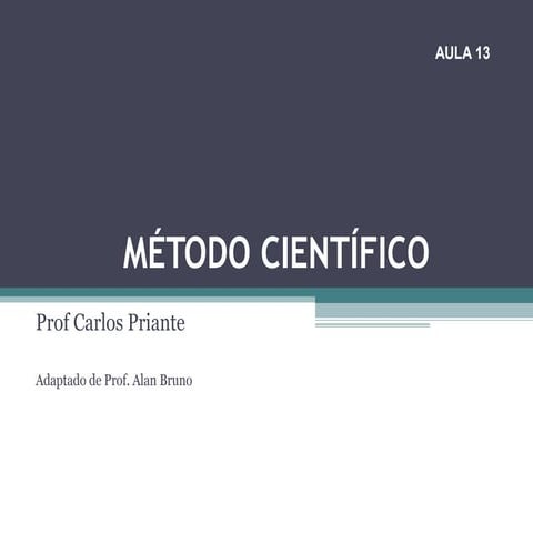 Metodo científico | PPT