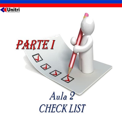 Aula2 2013 check list | PPT