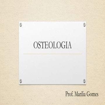 Osteologia humana - anatomia humana | PPTX