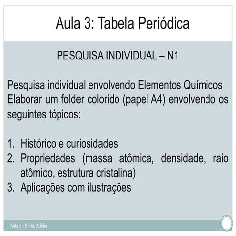 Aula 3 Tabela Periodica Pdf