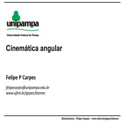 Aula 5 Cinematica Angular | PPT