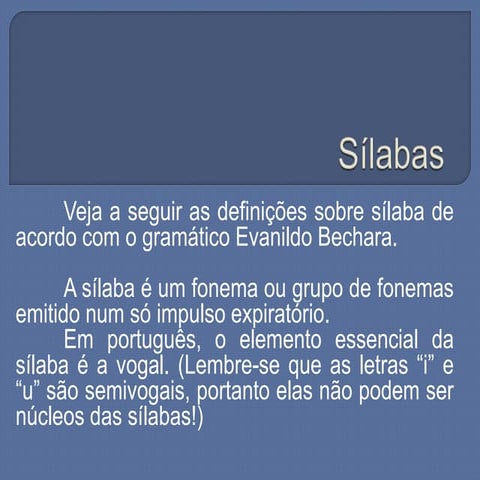 Aula Silabas completo pata o estudo de palavras | PPTX
