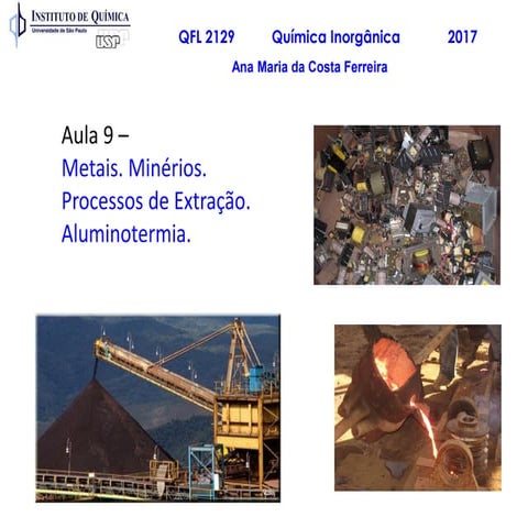 Aula 9 - Metais - Aluminotermia. Conceitos e Definição | PDF