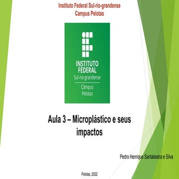 Aula 3 - Microplástico | PDF