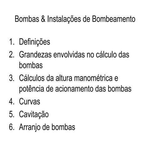 Aula bombas | PDF