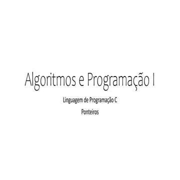 Utilizando ponteiros em C. | PPT