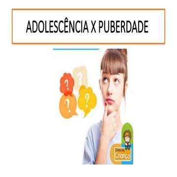 Aula Sobre a fase da Adolescência e as características da Puberdade | PPTX