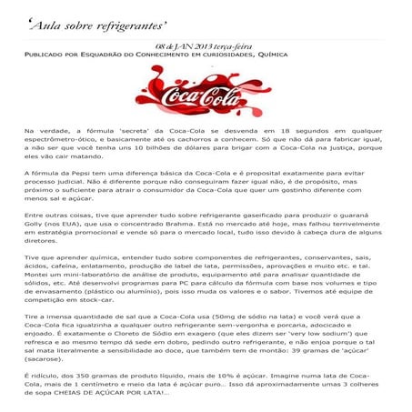 Coca cola vs mentos | PDF