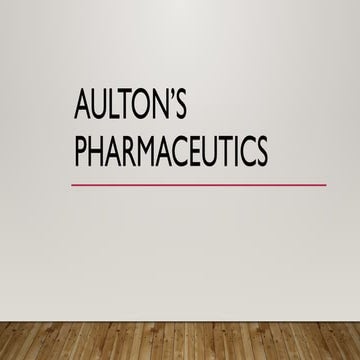 Aulton Pharmaceutics a book of pharmaceutics.pptx