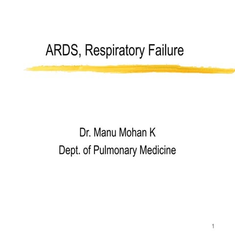 Ards respiratory failure | PPT