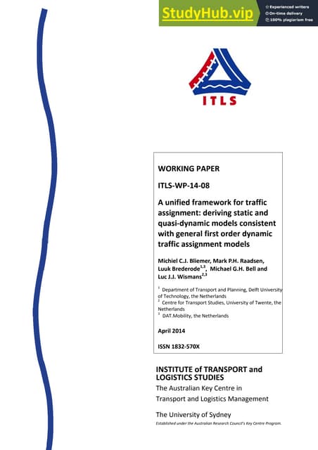 Analytical Dynamic Traffic Assignment Models Pdf