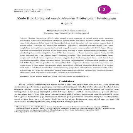 A Universal Code of Ethics for Professional Accountants id udah di ...
