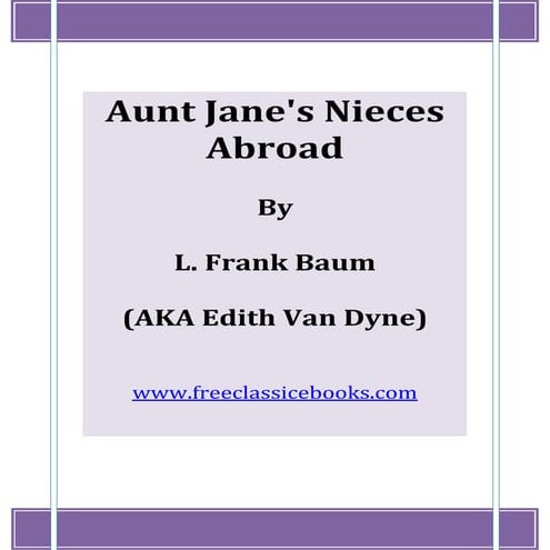 Aunt Jane's Nieces Abroad.pdffffffffffffffffffffffff | PDF