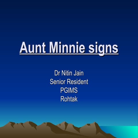 the radiological signs in imaging of gastro Aunt minnie signs.ppt
