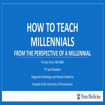 Teaching millennials from perspective of a millennial | PPT