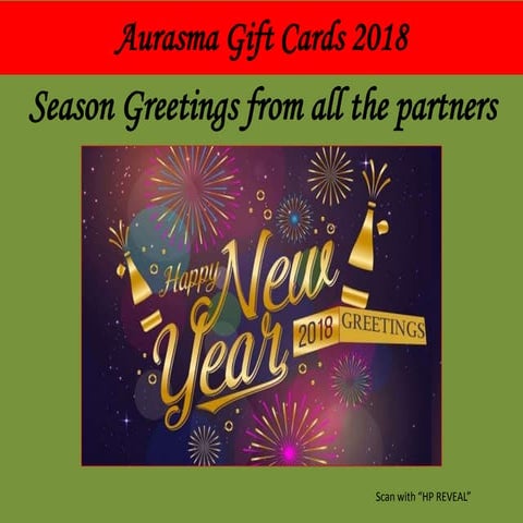 Aurasma gift cards 2018 | PPTX