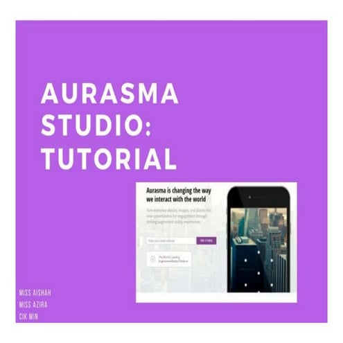 Aurasma Studio Pdf