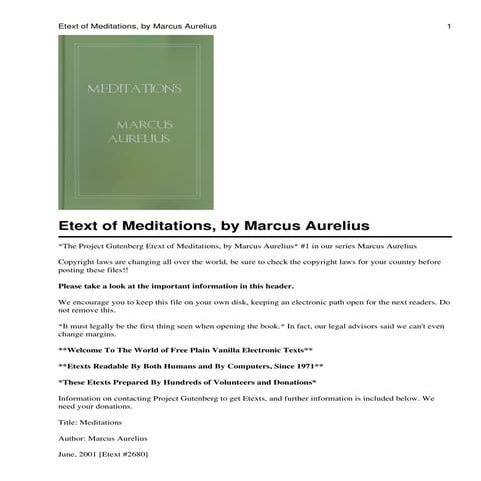 Meditations | PDF | Desktop Publishing | Computer Software and Applications