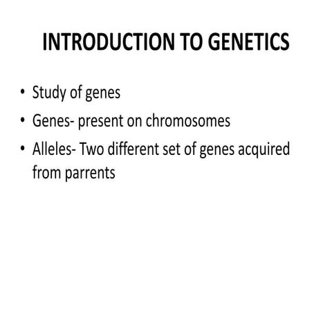 Ppt on genetics includes mendelian .pptx