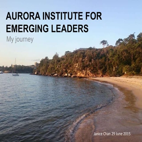 Aurora Institute for Emerging Leaders: My Journey | PPT