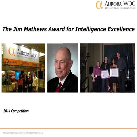 Aurora WDC Jim Mathews Award for Intelligence Excellence - Instructions ...