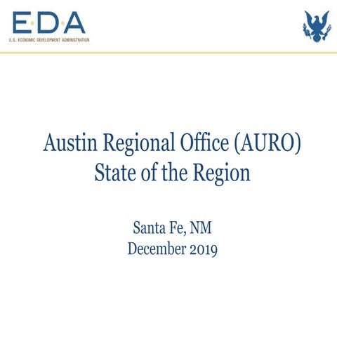 EDA Austin State of the Region Report (Jorge Ayala) | PPTX