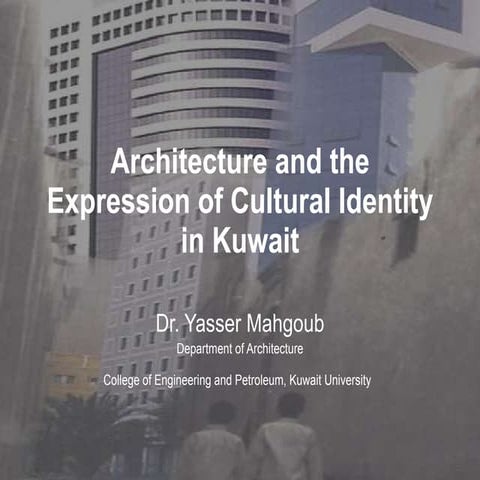 AUS 2006 architecture and identitiy presentation | PPT