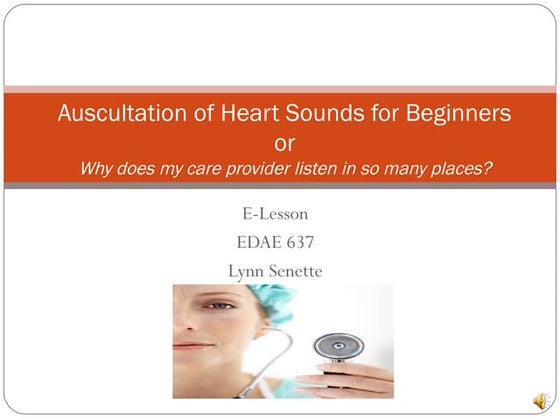 Heart sounds | PPTX | Digital Audio | Computer Software and Applications