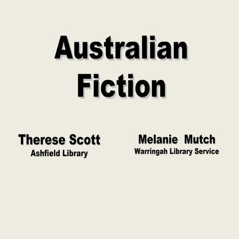 Aussie fiction by Melanie Mutch | PPT