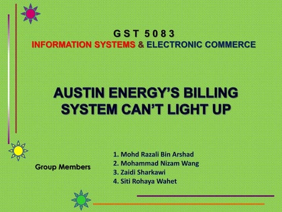 Week 6 power point slide -3-case study 3- austin's energy's billing ...
