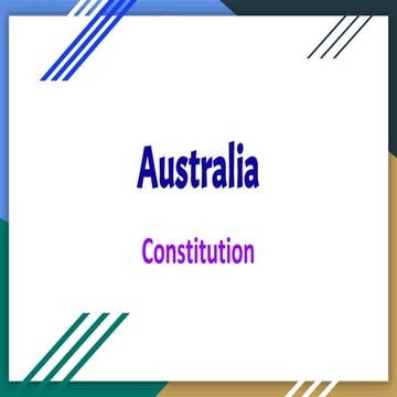 Constitution of Australia | PPT