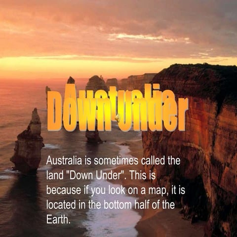 Presentation on australia as a tourist | PPTX