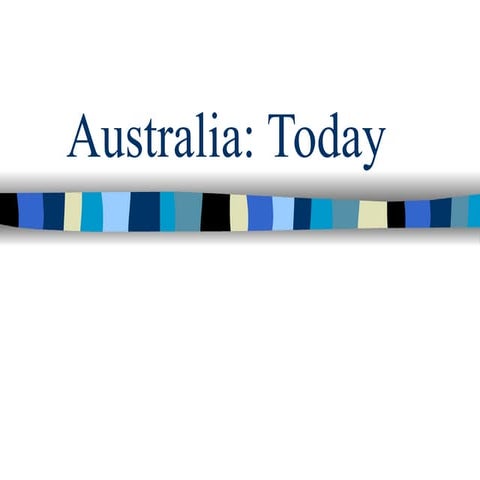 Australia Today | PPT
