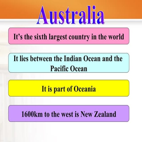 Australia and new zealand 2011 lesson 1 | PPT