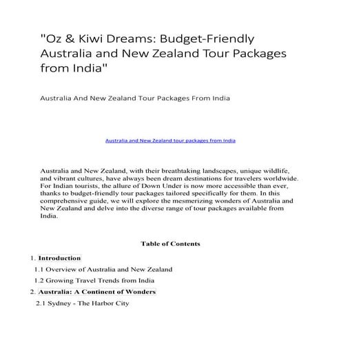 australia and new zealand tour packages from india.pdf