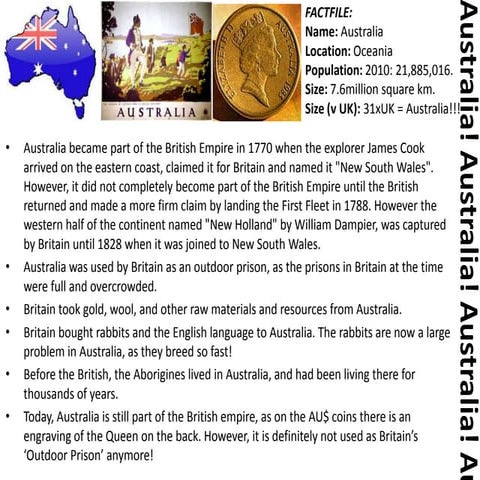 Basic Facts About Australia! | PPTX