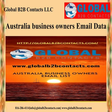 Australia business owners email data | PPTX