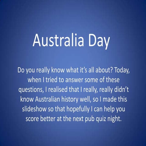 Australia Day | PPTX