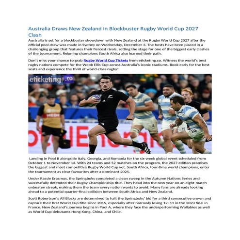 Australia Draws New Zealand in Blockbuster Rugby World Cup 2027 Clash.docx