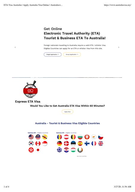 Australia eta singapore | PDF