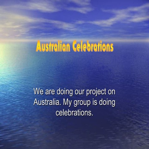 Australian celebrations-29315 | PPT