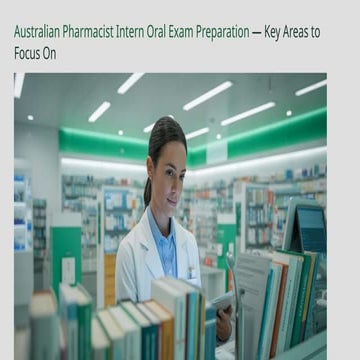 Australian-Pharmacist-Intern-Oral-Exam-Preparation-Key-Areas-to-Focus ...