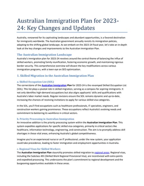 Australia’s Updated Medium and Long-term Strategic Skills List (MLTSSL ...