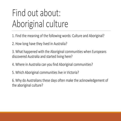 Australian indigenous culture 2017 | PPT