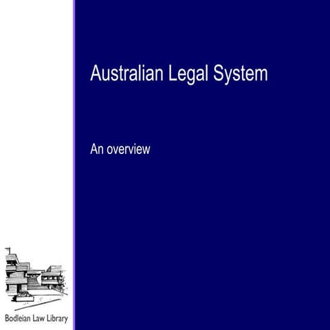 Australian legal system | PPT